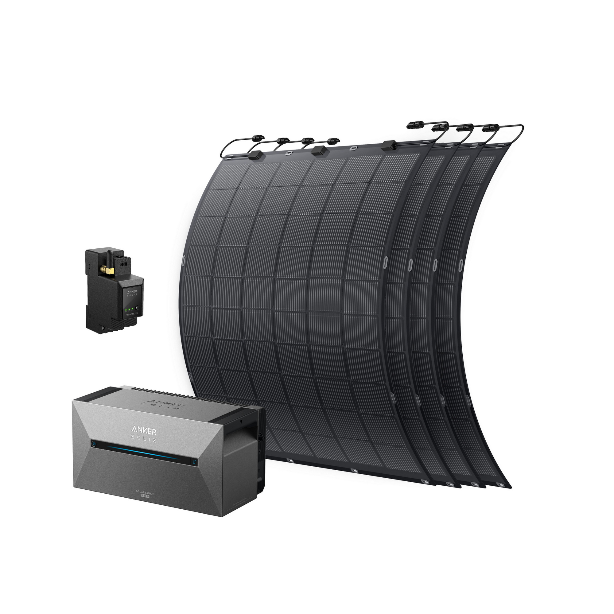 KIT Anker SOLIX Solarbank 2 E1600 Pro con 4xFS20 - Sistema Balcón 900W ...