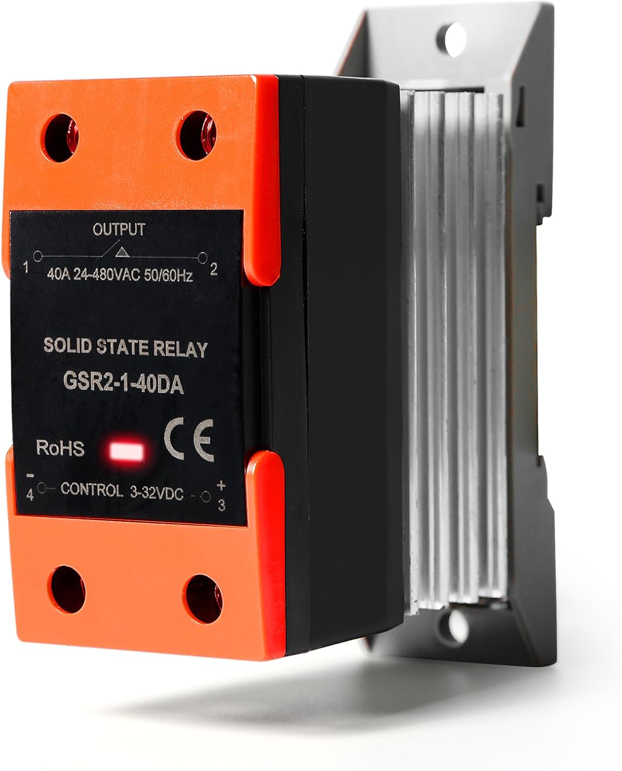 Relé de estado sólido, relé SSR monofásico, control de CA, relé de estado sólido de CC, montaje ...