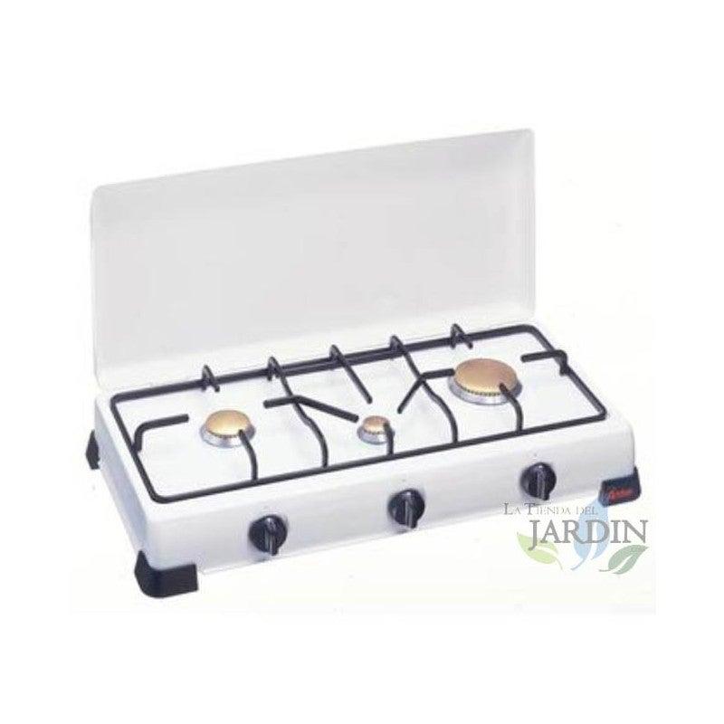 Cocina gas de 3 fuegos, quemador regulable, cocina gas profesional para ...