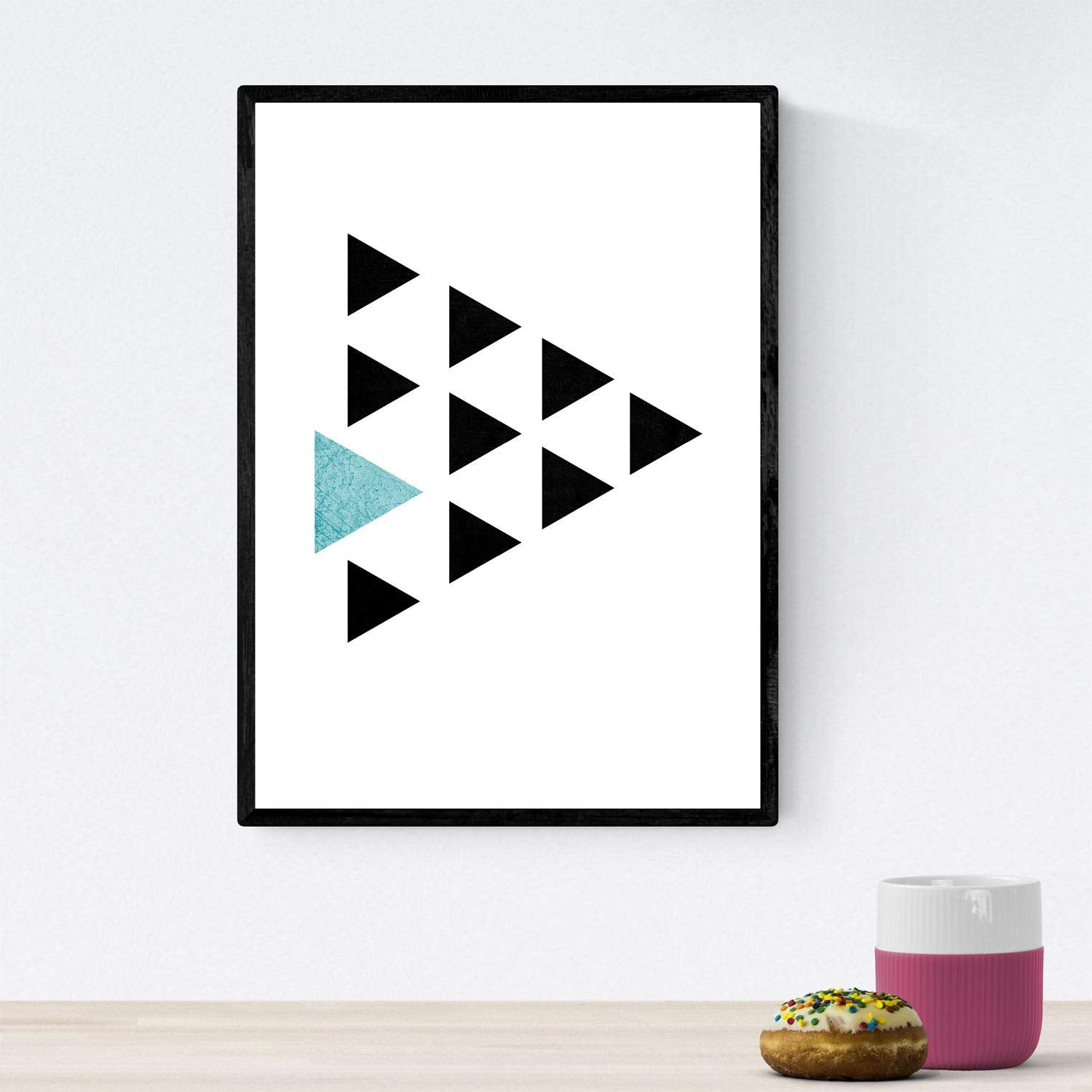 4 Feuilles Réglées Pour Cadre Géométrique Affiches De Style Nordique ...