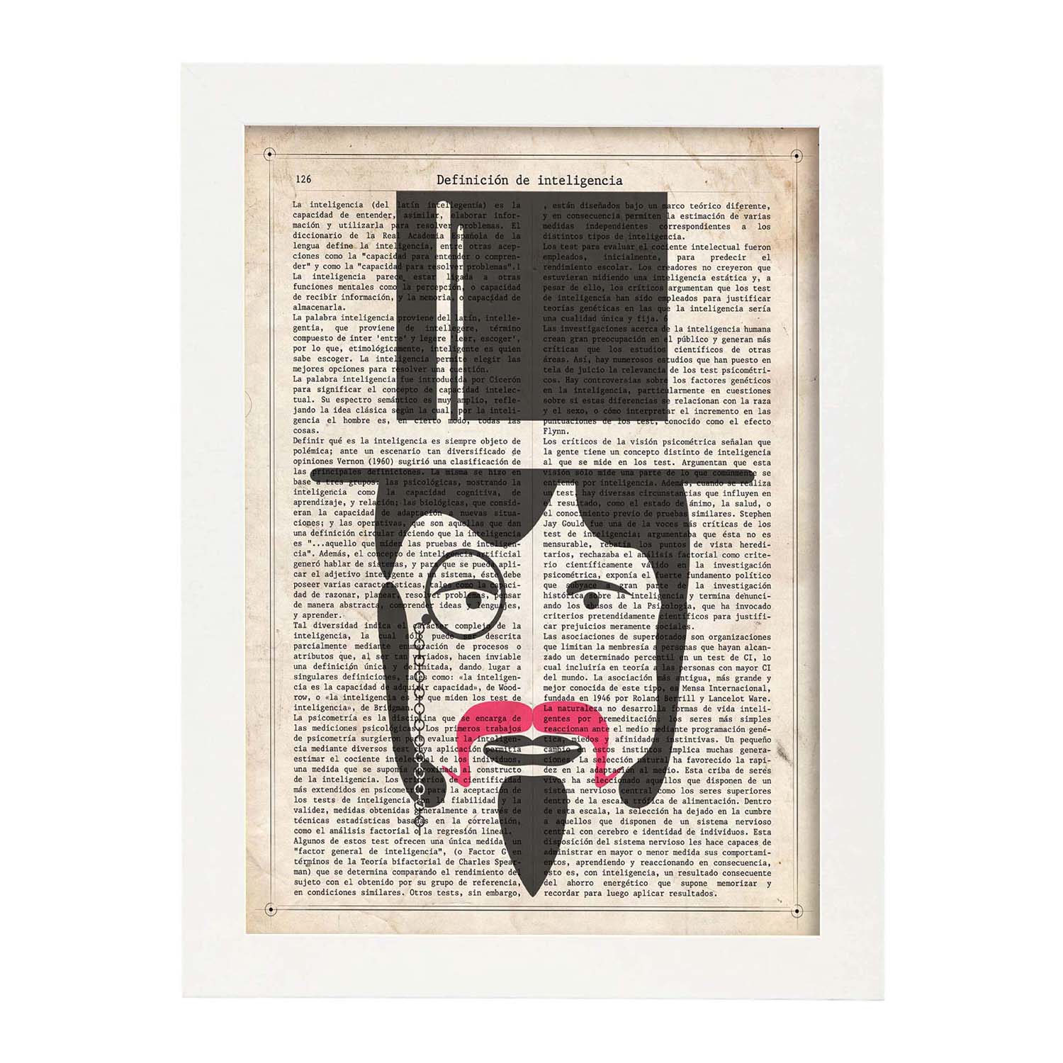 Pop Poster Art. Foglio Maschile Con Un Monoculus. Disegni Colorati Con ...