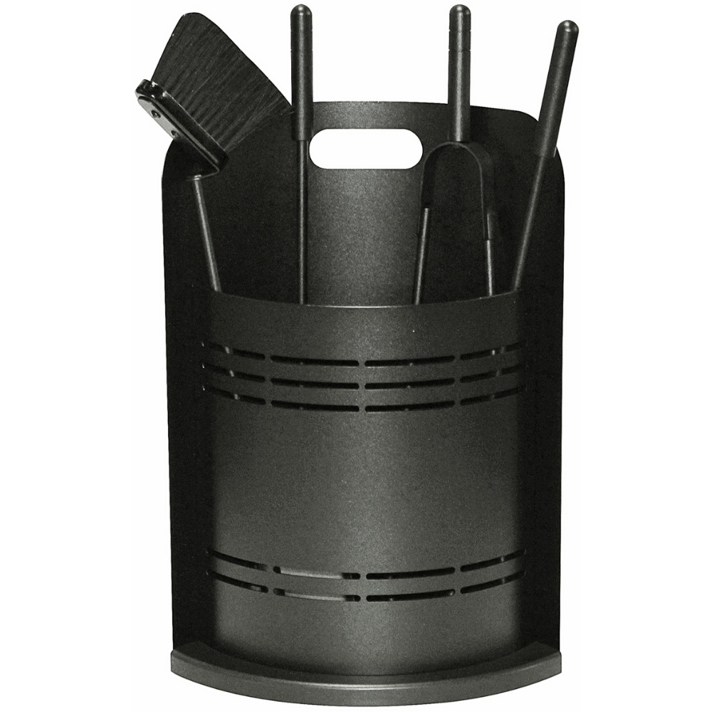 Serviteur de cheminée avec 4 accessoires Helmar Edilinox - Coloris Noir ...