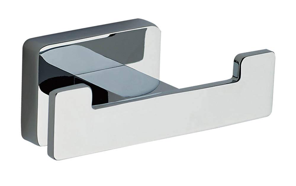 Percha De Baño SIERRA acabado cromo brillo fabricado en acero inoxidable | Leroy Merlin