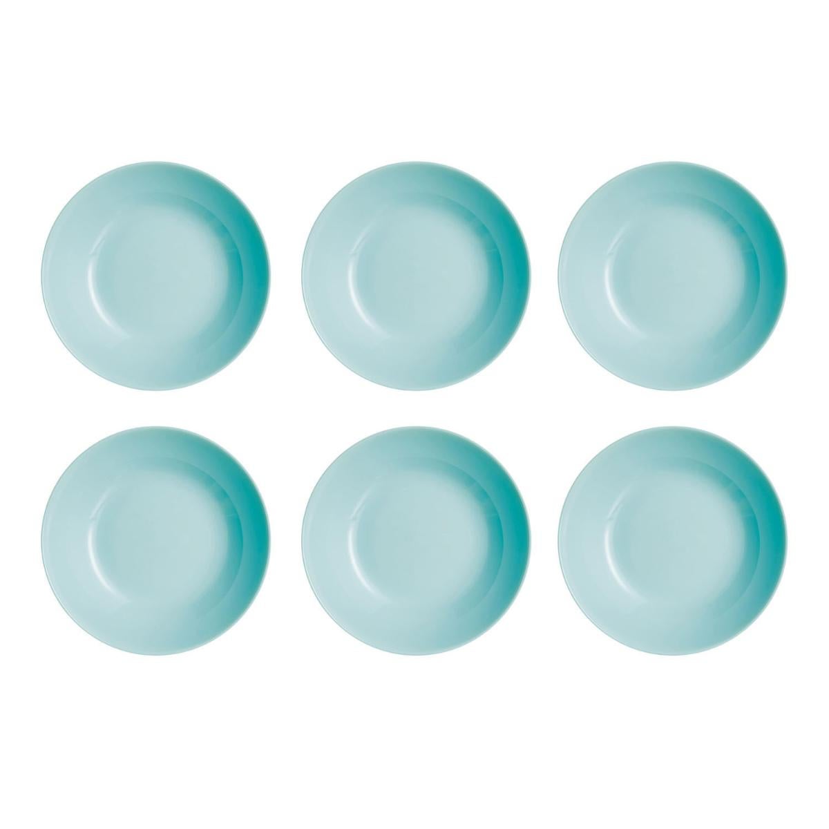 6 Plato Hondo Opal Diwali Turquesa 20cm | Leroy Merlin