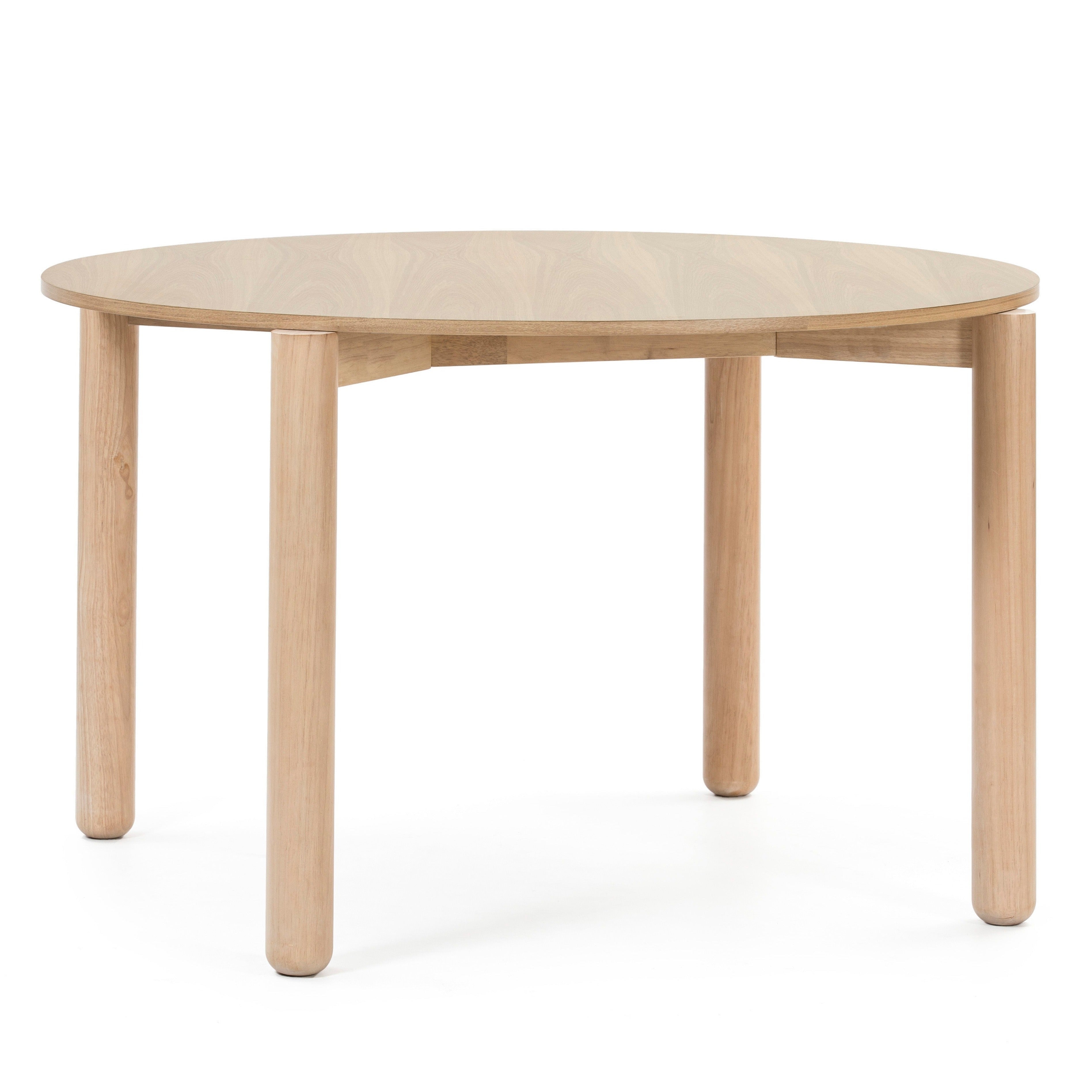 Table ronde 4 places en bois naturel Ø120 cm | Leroy Merlin