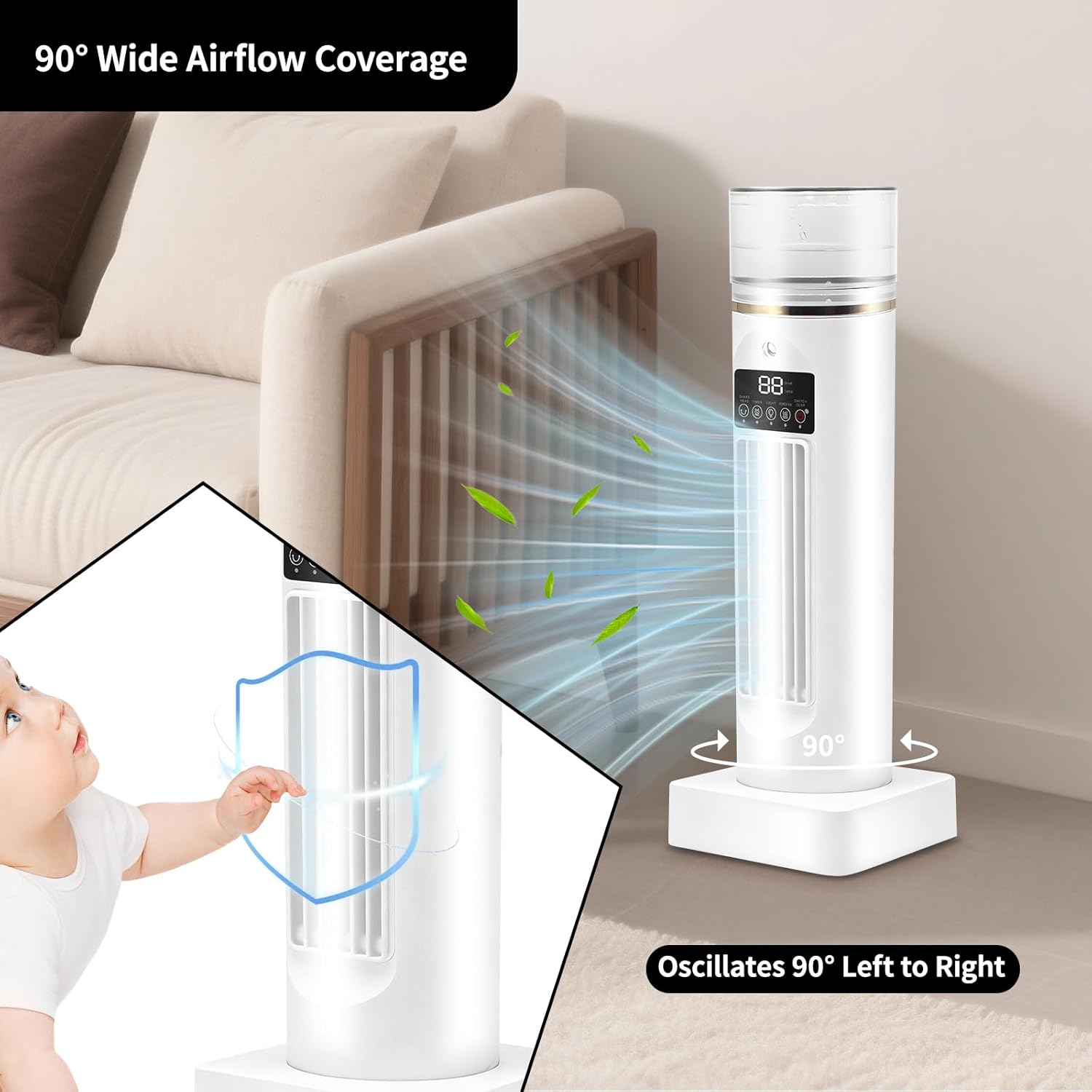 Mini aire acondicionado portátil, enfriador de aire inalámbrico de 6 ...