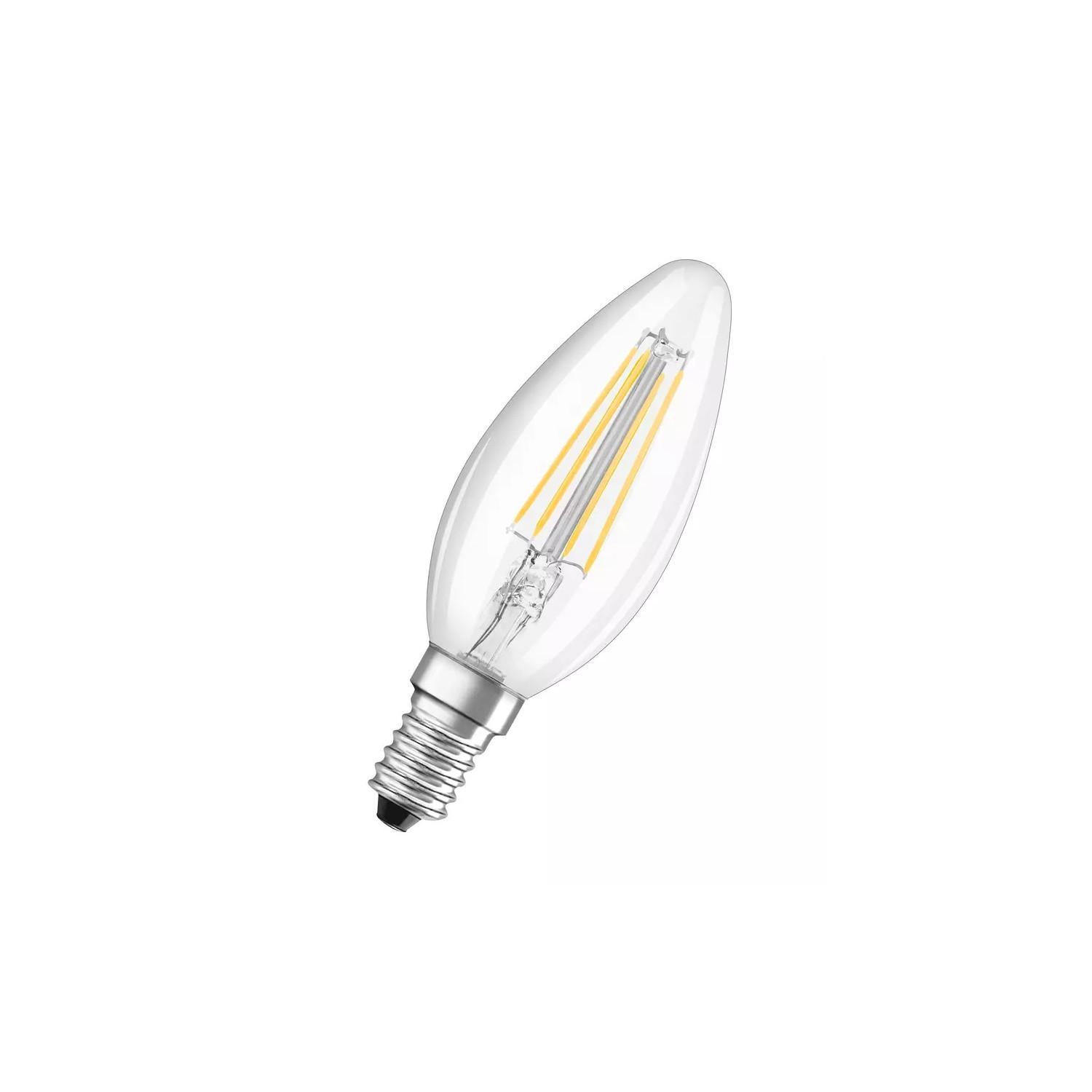 Ampoule LED Filament E14 4W 470 lm C35 OSRAM Parathom Value Classic 2700K Blanc chaud | Leroy Merlin