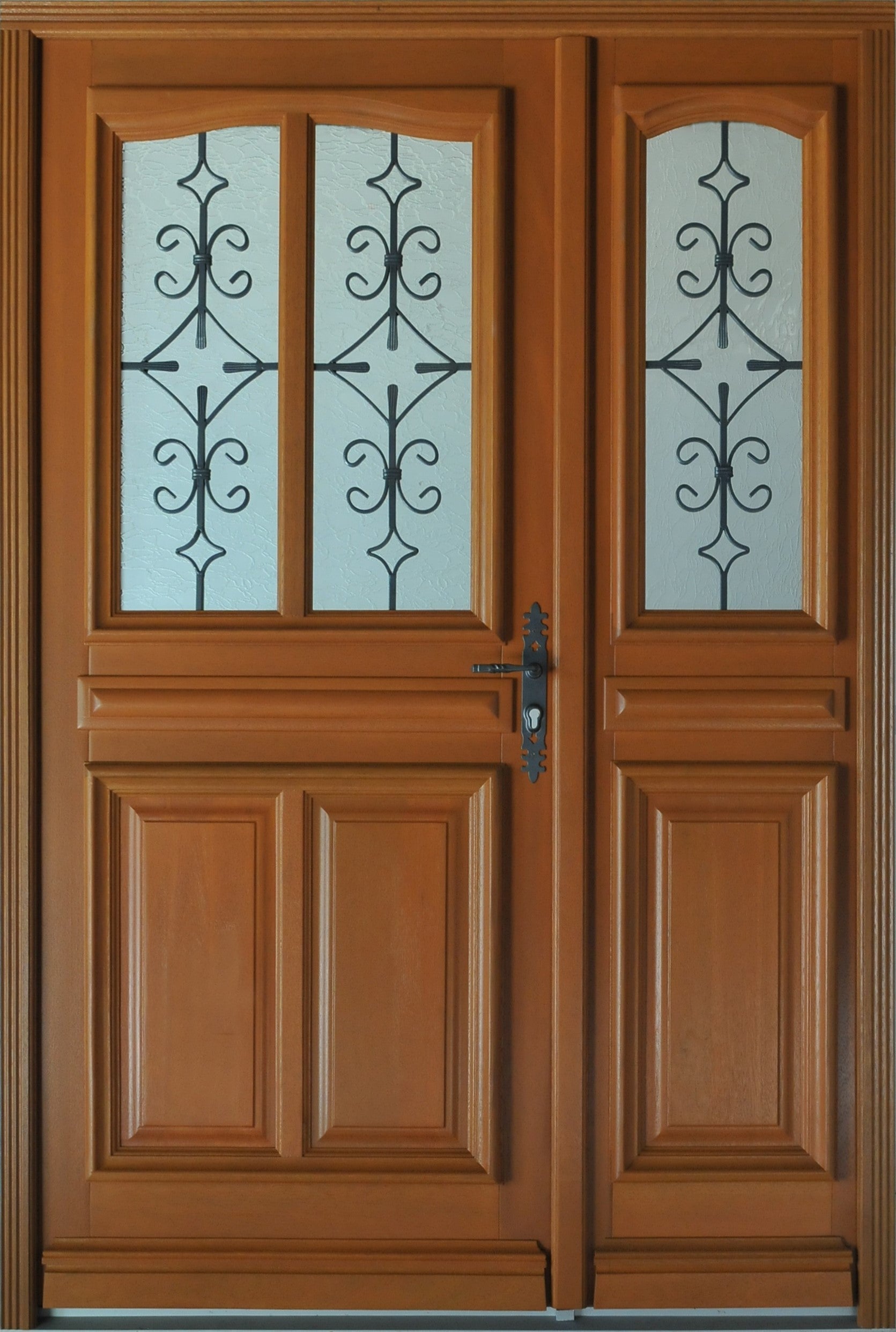 Porte D'Entrée Bois Tiercee Vauban H215 X L140 P,Gauche Côtes Tableau ...