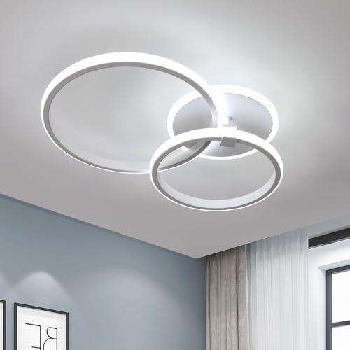 COMELY Plafonnier LED 42W 4725LM, Luminaire Design Rond 6500K Lumière ...