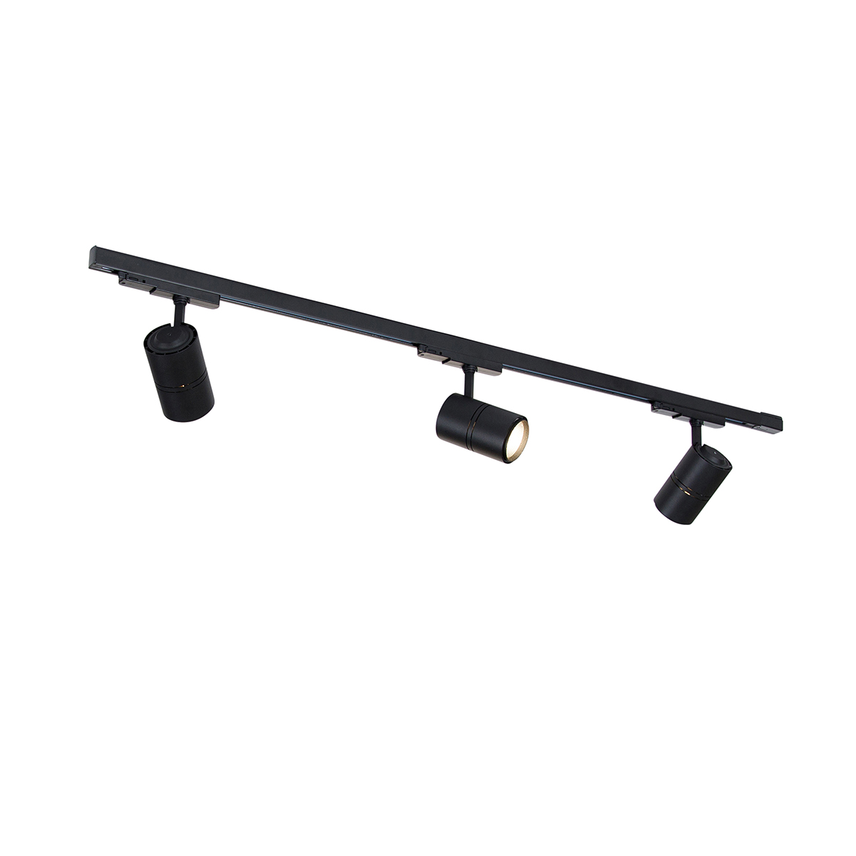 Système de rail luminaire plafond compatible pour led - noir avec LED ...