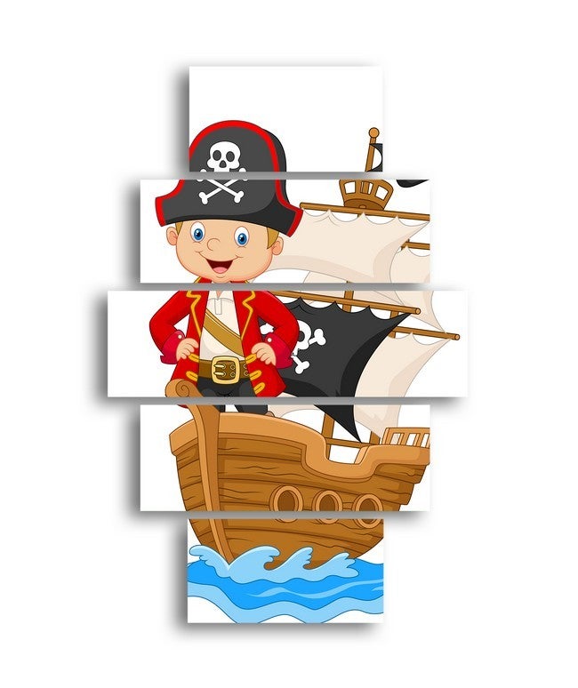 Tableau Pirate Multicouleur - 95 X 0,3 X 60 Cm - Homemania | Leroy Merlin