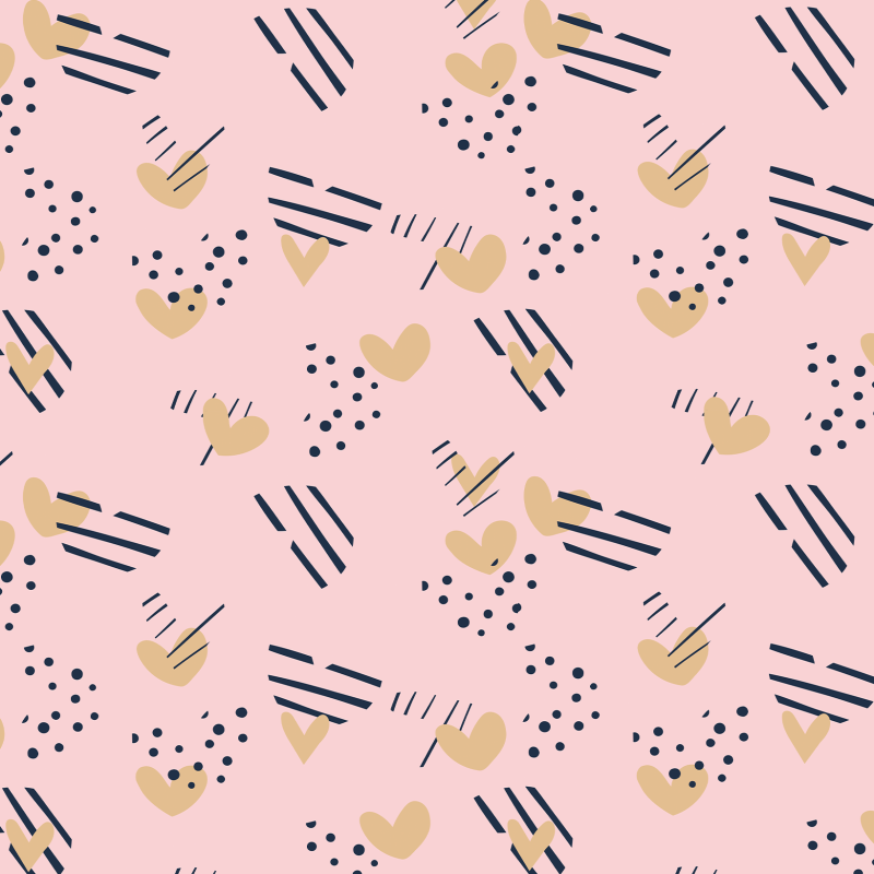 Fond d'écran abstrait de jeunes cœurs roses pour les enfants 58cm ...