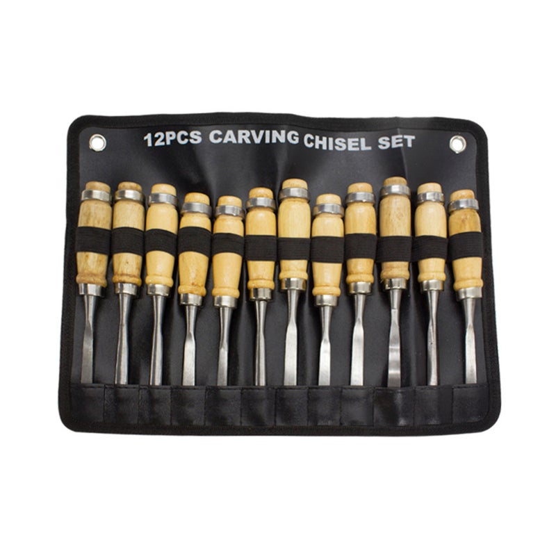 Set de 12 outils de gravure en bois, Coupeur multifonctionnel, Outil de ...