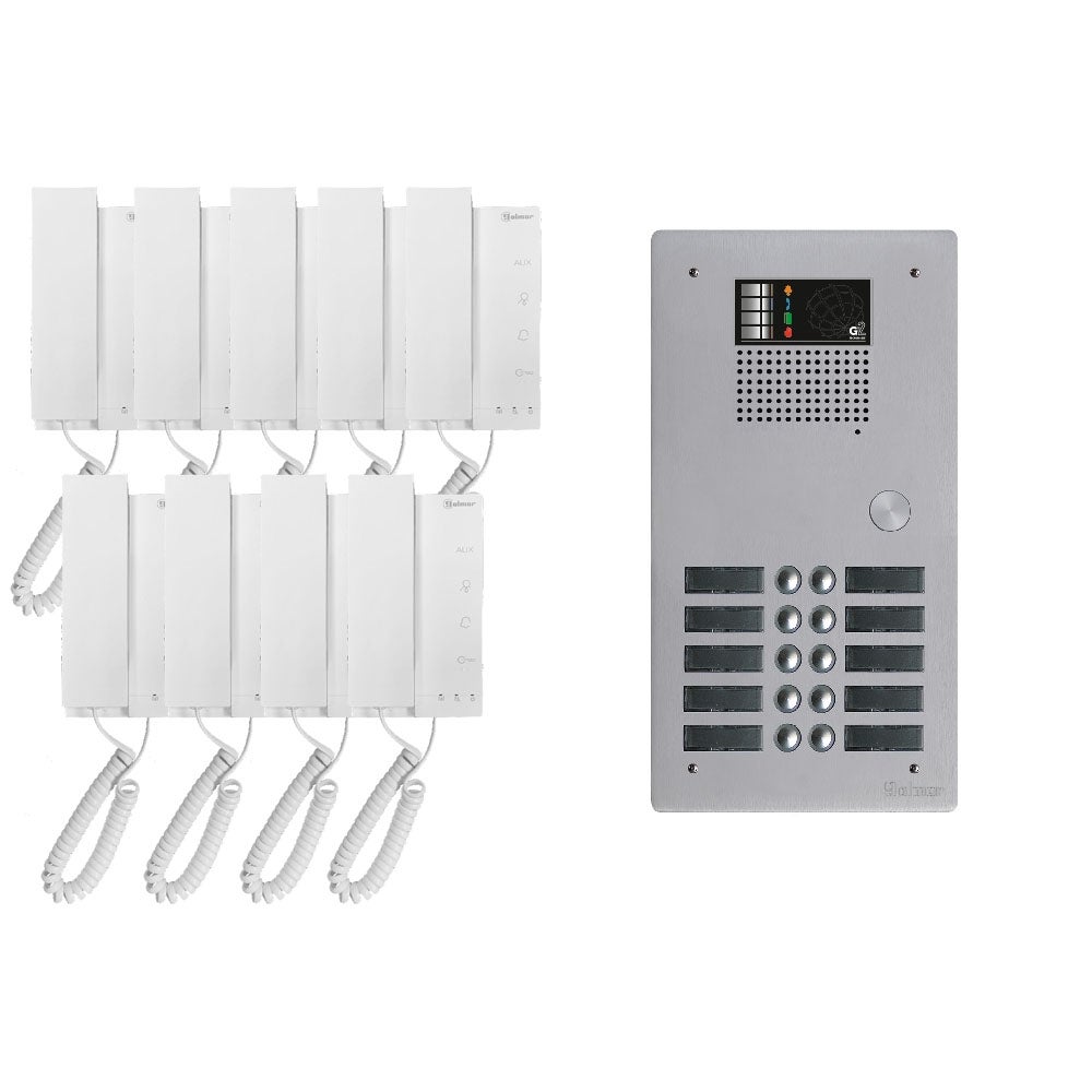 Kit audio collettivo BUS 2 fili G2P 9 chiamate - GKAG2P/209 | Leroy Merlin