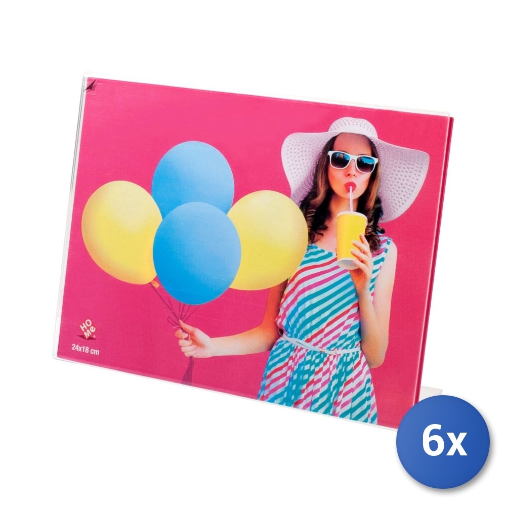 6x Portafoto Ps Trasparente Oriz Cm18x24 H&H | Leroy Merlin