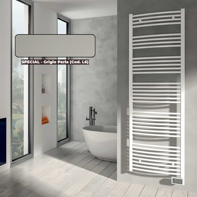 Sèche-serviettes électrique 500W gris perle ARCHE - IRSAP | Bricoman