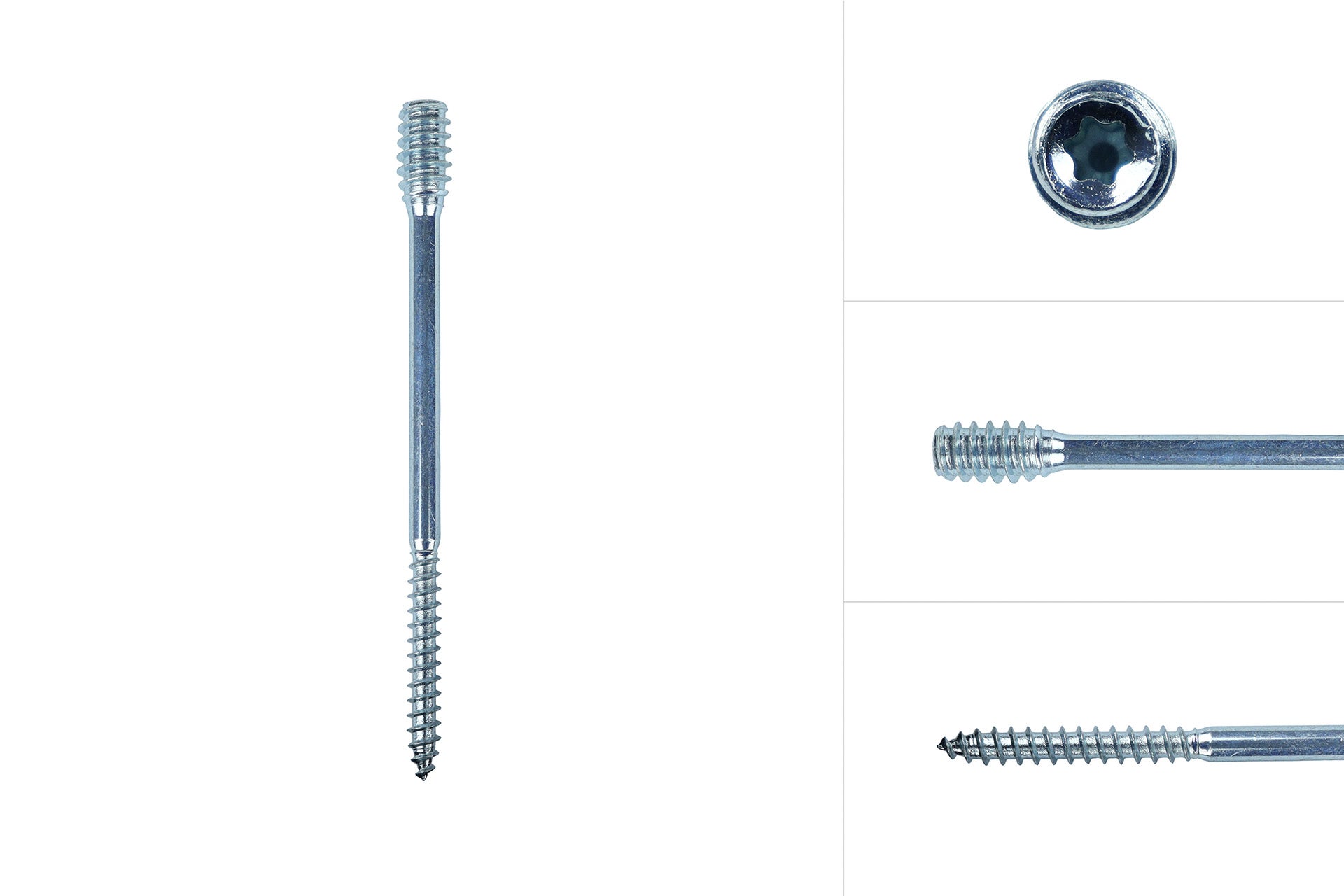 Wovar Vis d'écartement galvanisées 6 x 60 mm - Boîte de 50 pièces ...