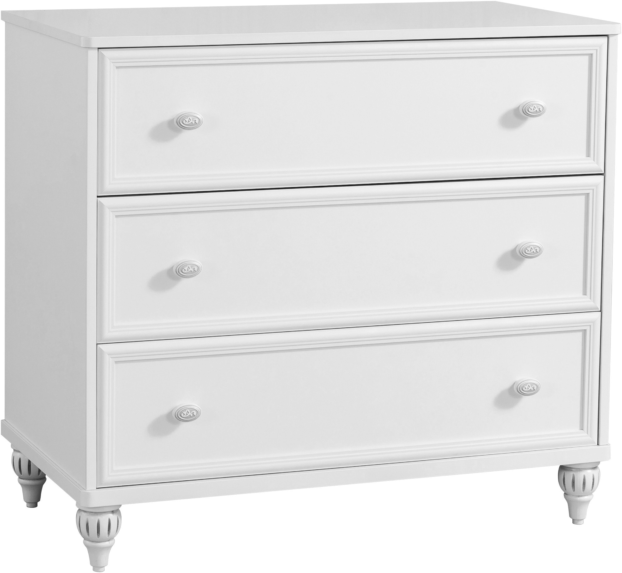 Commode enfant blanche 3 tiroirs Romantika 90cm | Leroy Merlin
