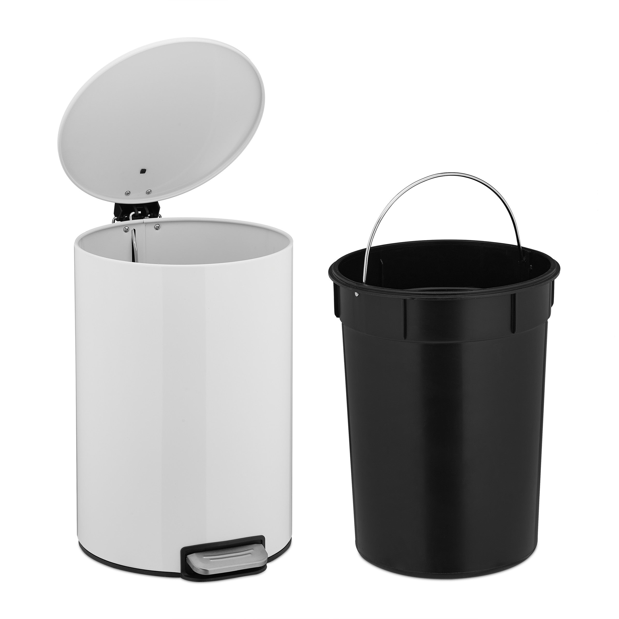 Cubo Basura, 12 Litros, Mecanismo Automático, Bote Interior Extraíble ...