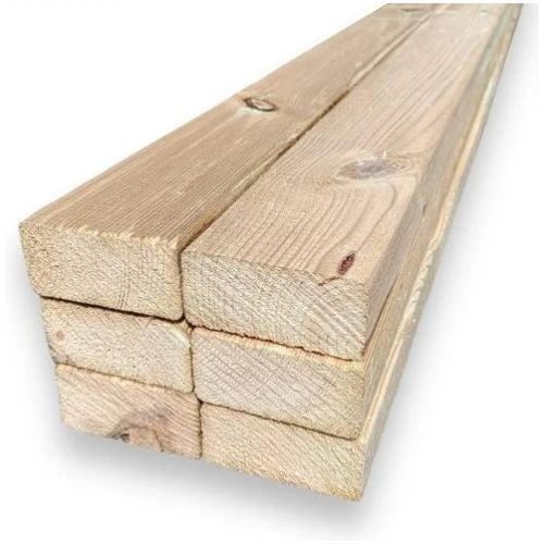 Pack de 6 tablones (viga) madera de pino tratado 43x95X2200 mm | Leroy ...