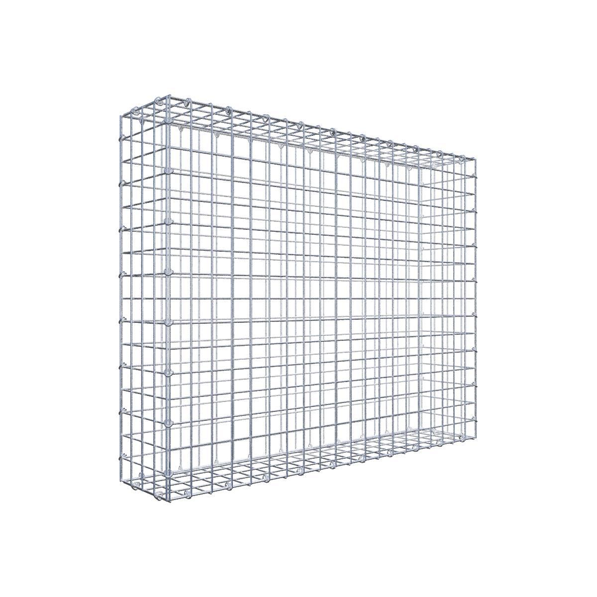 Gabion 100 cm x 80 cm x 20 cm (dł. x wys. x gł.), rozmiar oczka 5 cm x 5 cm, pierścień typu C ...