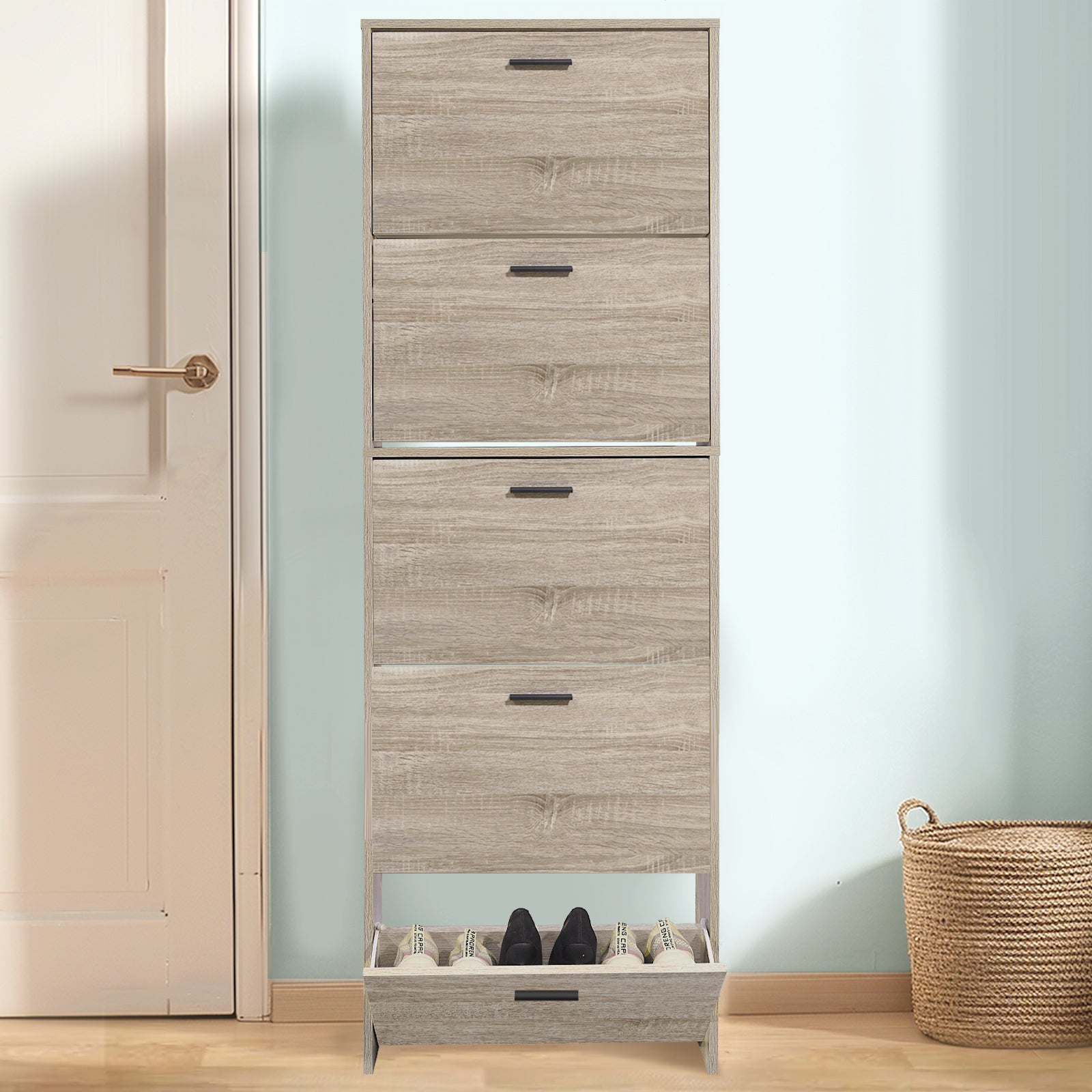 CASABEL Meuble à Chaussures Moderne 5 Abattants - 15 Paires | Leroy Merlin