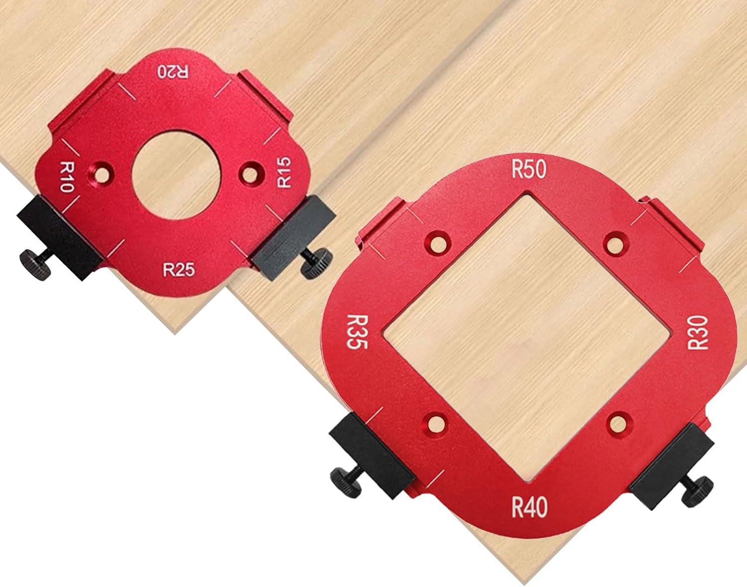 Lot De 2 Gabarits De Défonceuse D Angle 8 En 1 Pour Le Travail Du Bois