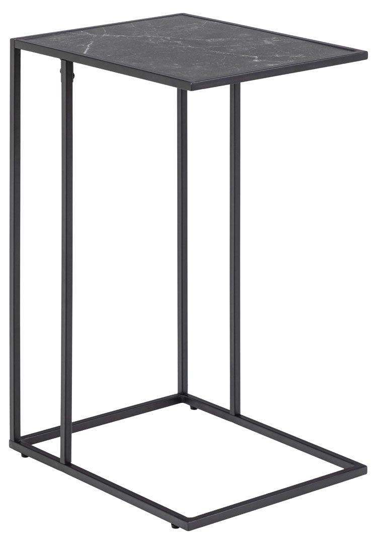 Infinity Table d'angle, finition marbre noir. | Leroy Merlin