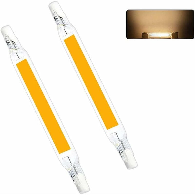 Ampoules à LED R7S, 78mm 220V Non Dimmable LED COB Lampe Halogène ...