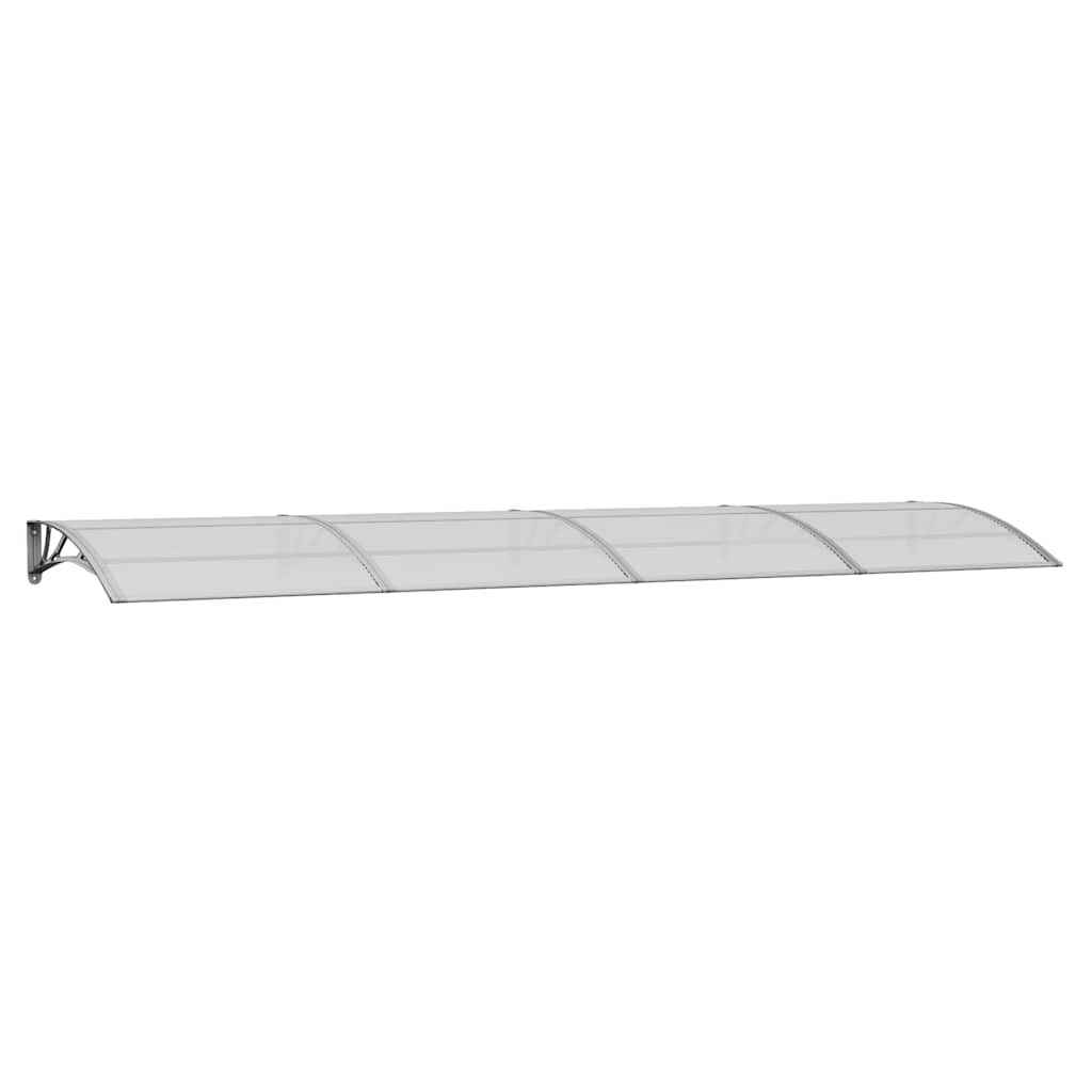 Marquise de porte en polycarbonate gris 400x100 cm | Leroy Merlin