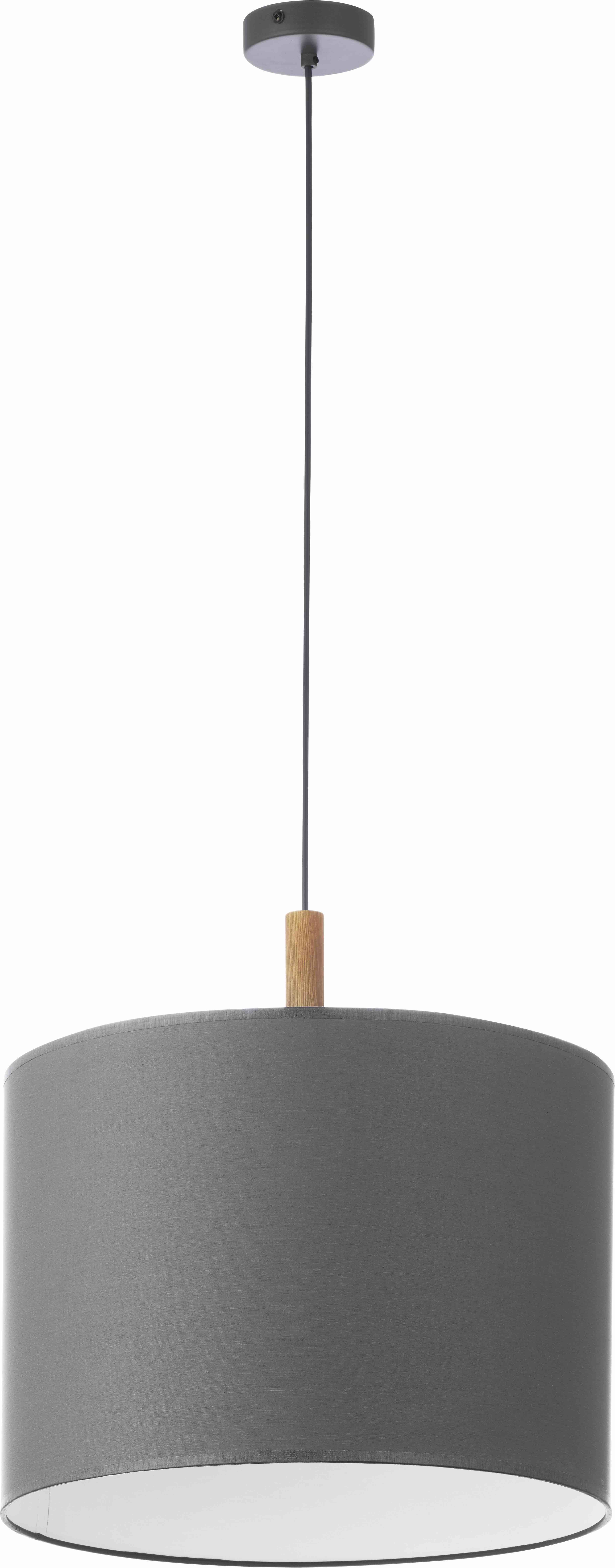 Suspension en bois et tissu gris - 1xE27 - modèle DEVA de TK LIGHTING ...
