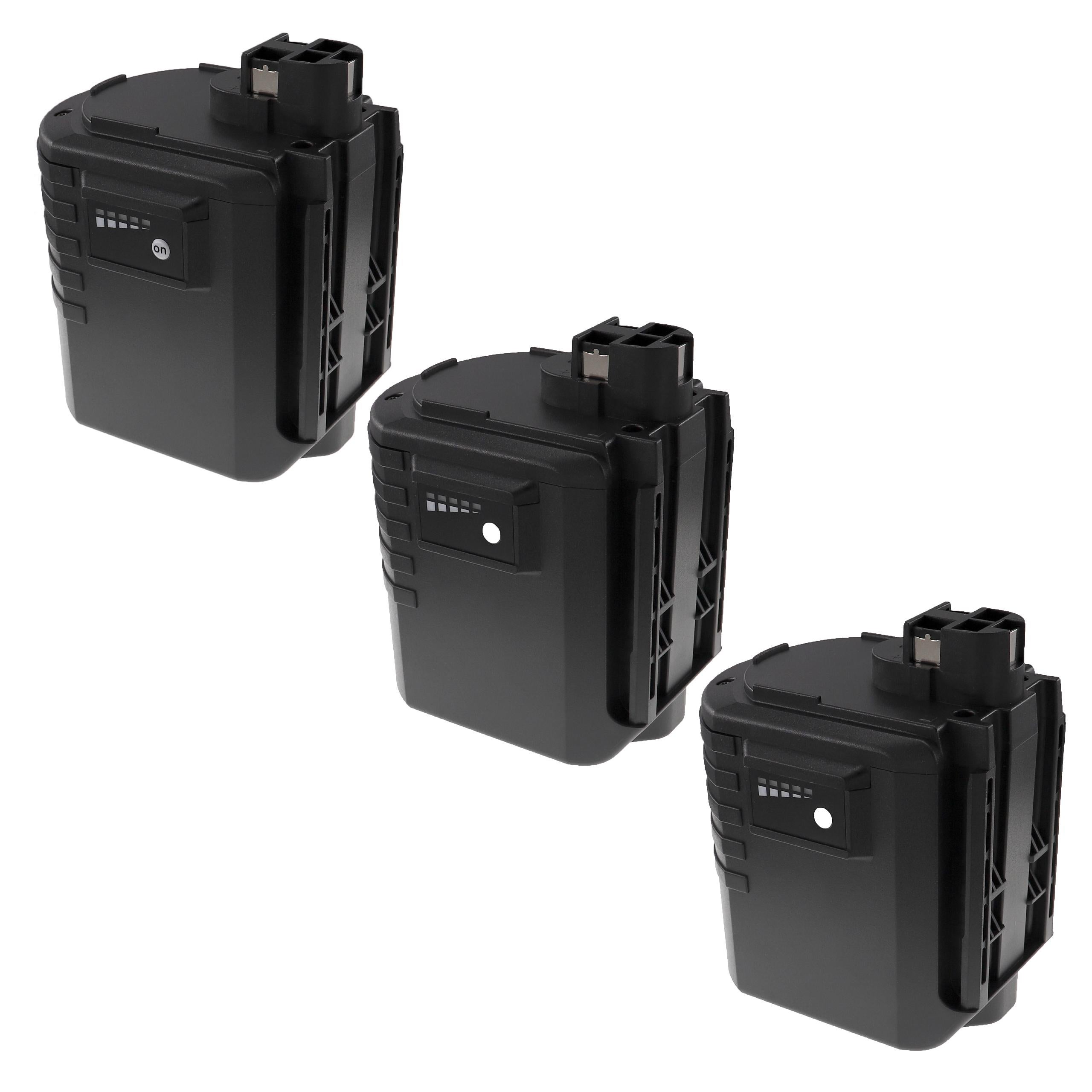 EXTENSILO 3x Batterie remplacement pour Bosch BAT019, BAT020, 2 607 335 ...