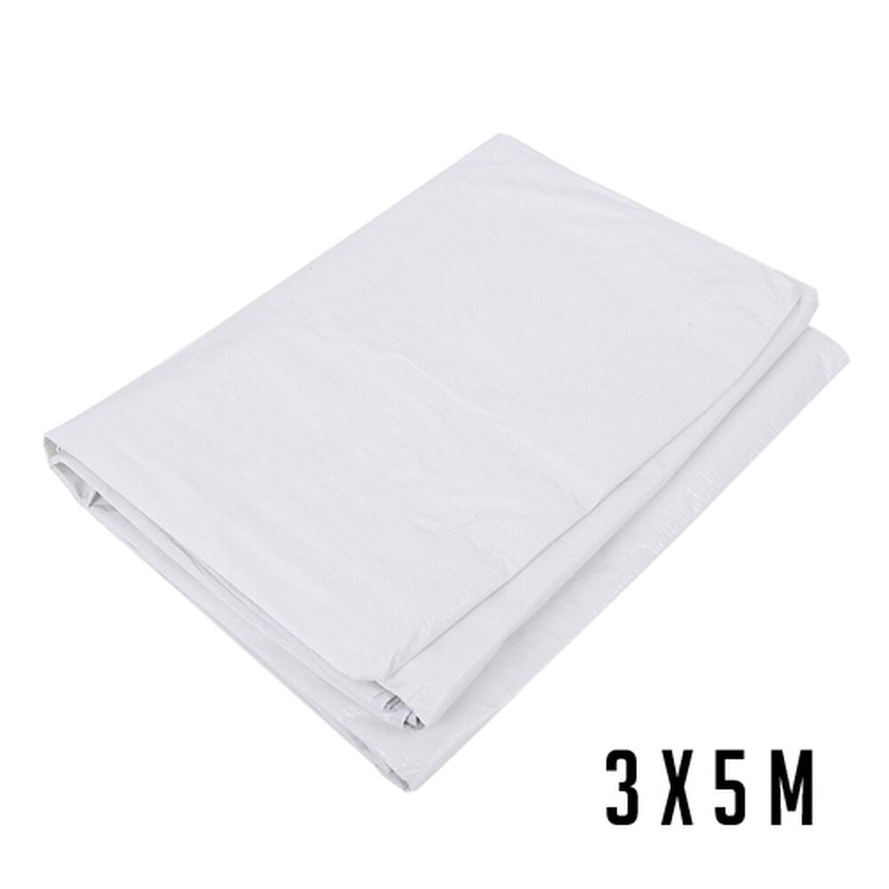 Toile de protection Abratools Blanc 3 x 5 m Polyéthylène | Leroy Merlin
