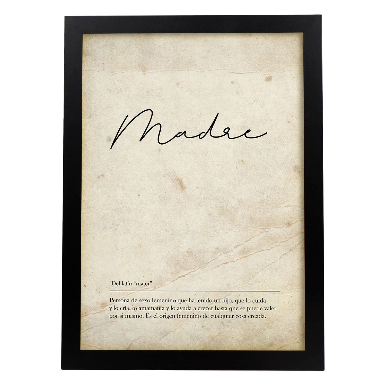 Feuille Avec La Définition Du Mot Mère En Arrière-plan Vintage Sans ...