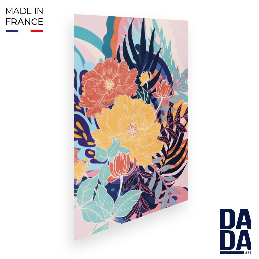 Affiche Fleurs vibrantes / 40x50cm / Fabriqué en France / DADA ART ...