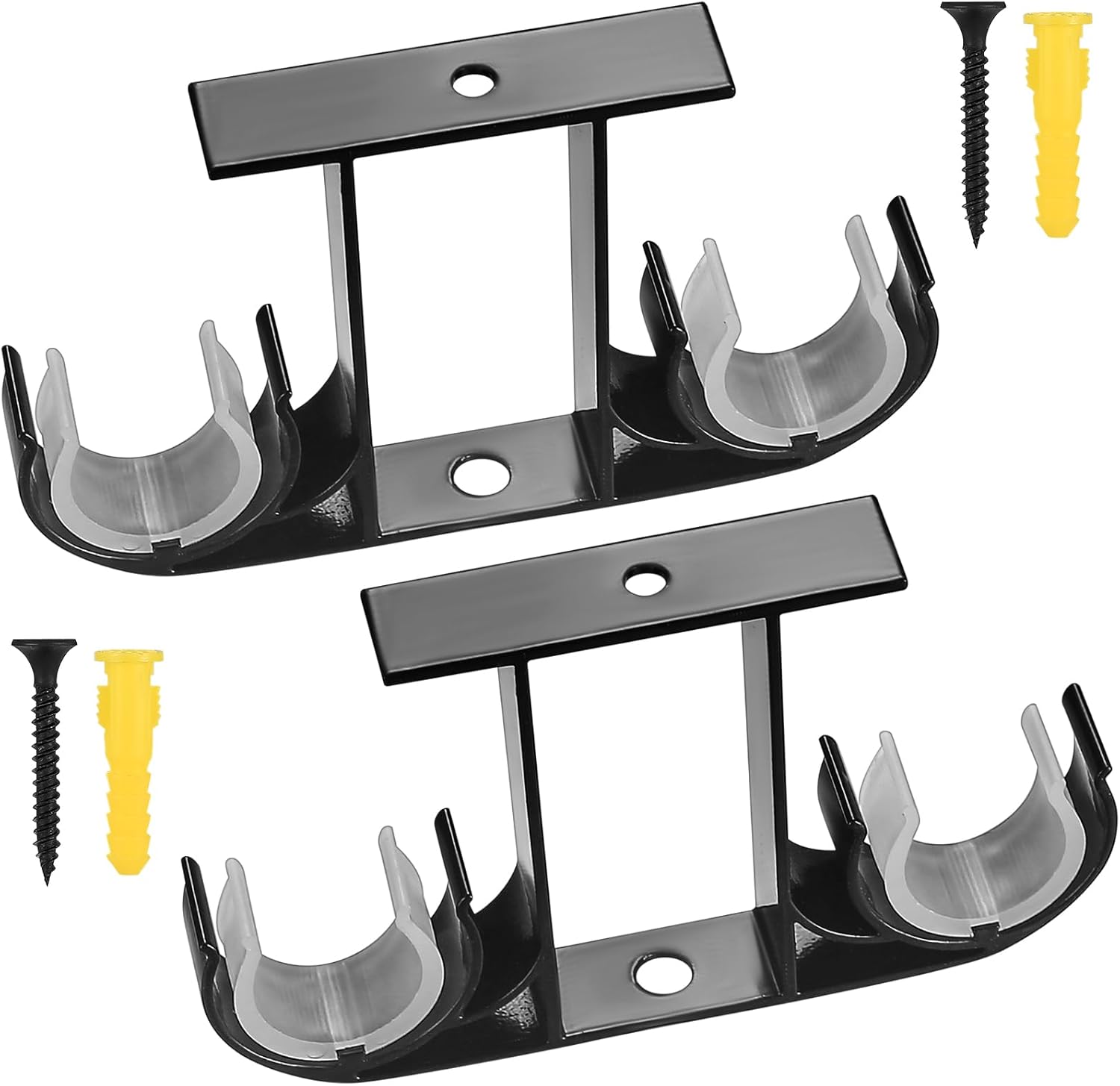 2 Pièces Support Tringle Rideaux, Supports pour Tringles à Rideaux, Support de Tringle à Rideau ...