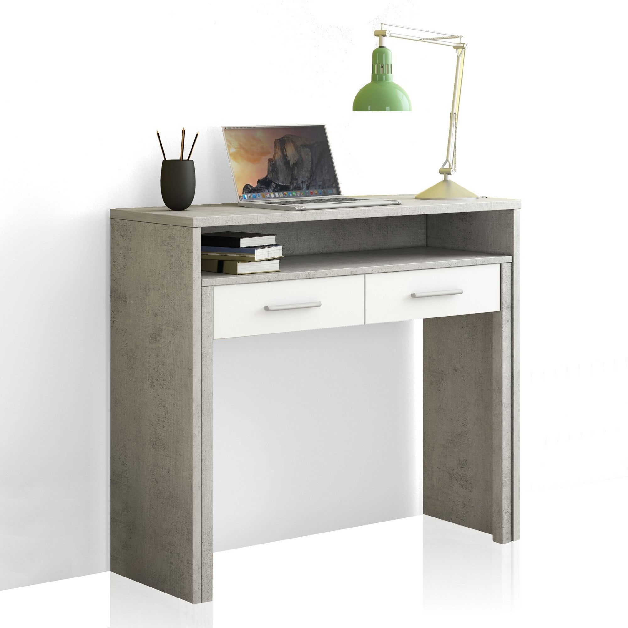 Table console / Bureau CIMENT RICHMOND | Leroy Merlin