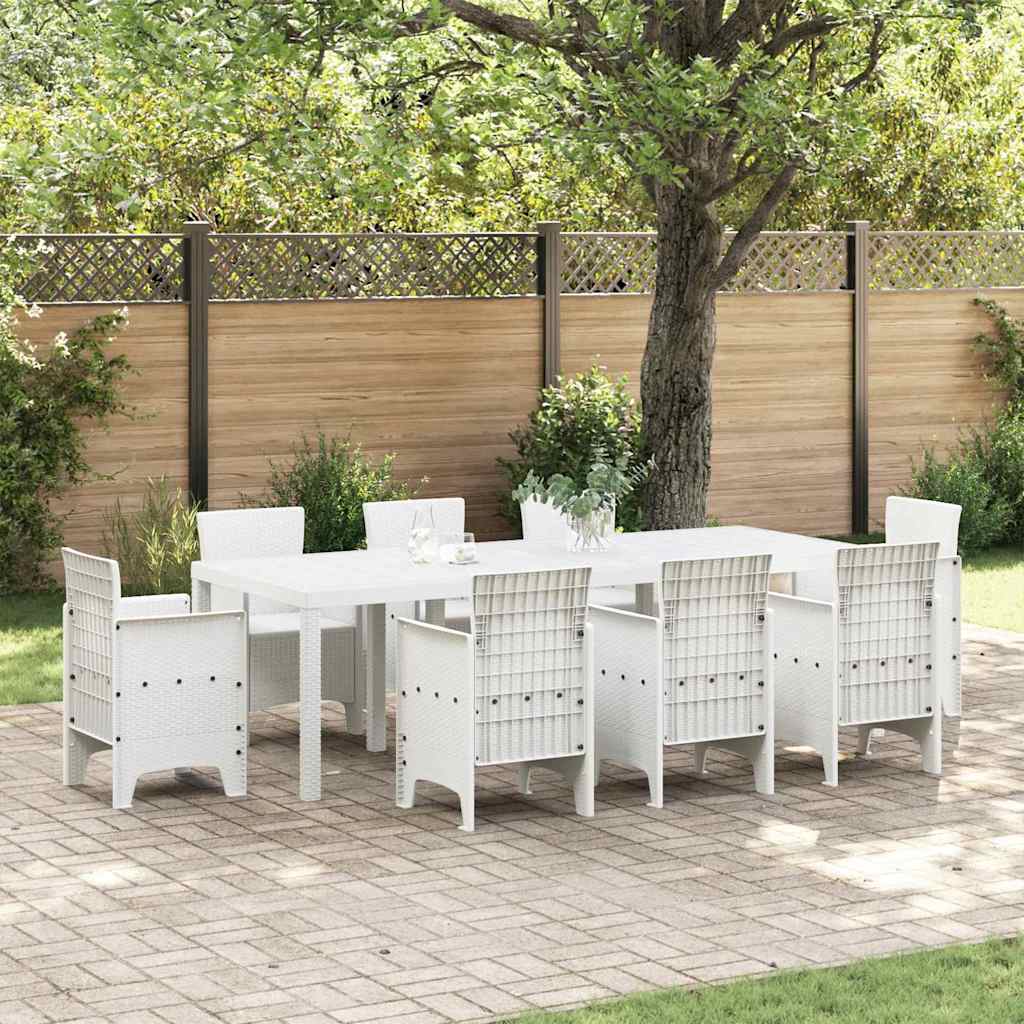 Maison Exclusive - Table de Jardin Blanc 250 x 100 x 73 cm polyrotin ...