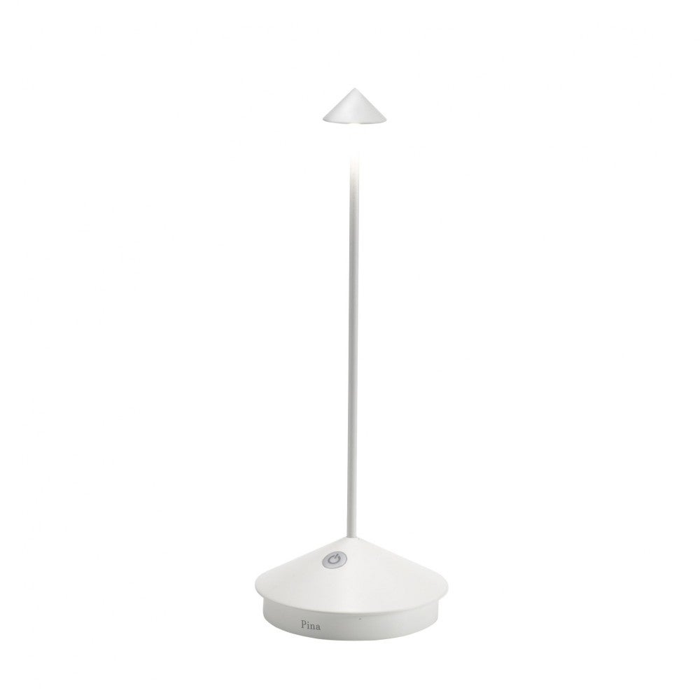 Pina Pro Lampe de table LED Blanche rechargeable et dimmable sans fil ...