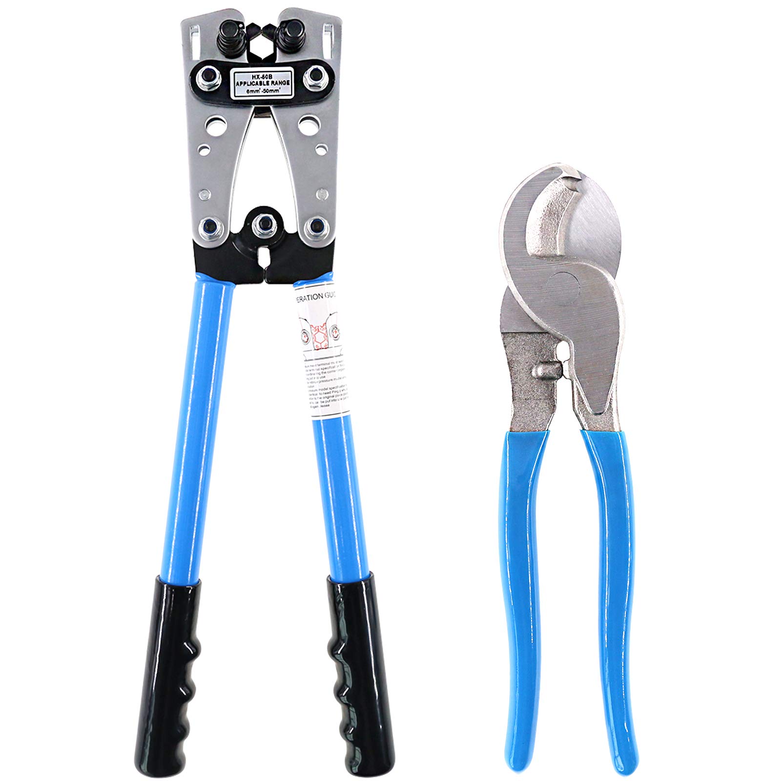 2 Piezas Pinzas de Crimpar Terminales - Pinza Eléctrica de Trinquete ...