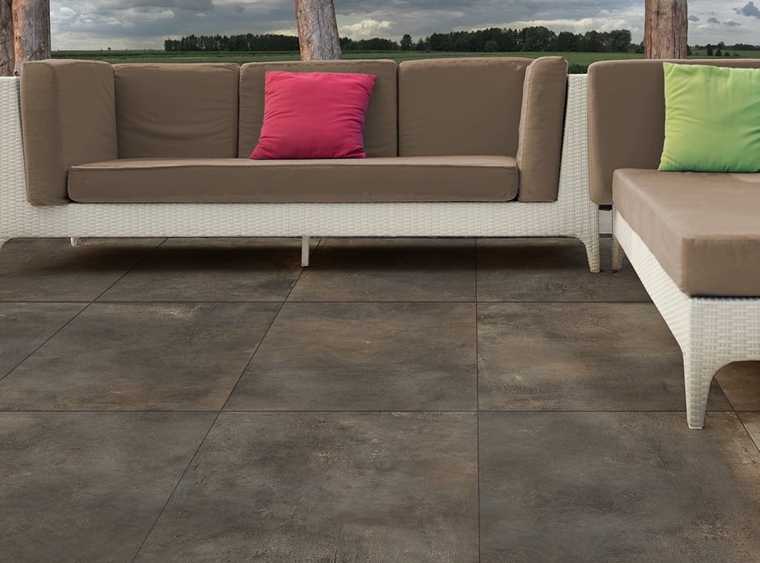 Metallo industriale bronzo 20 mm - Piastrelle 60x120x2 cm 20 mm - EMG ...