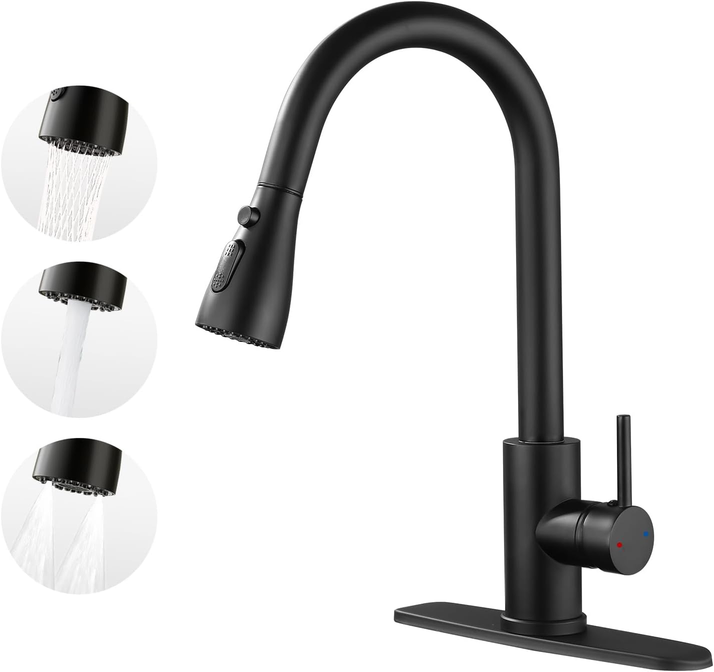 Robinet de cuisine, mitigeur avec douchette extractible, robinet de ...