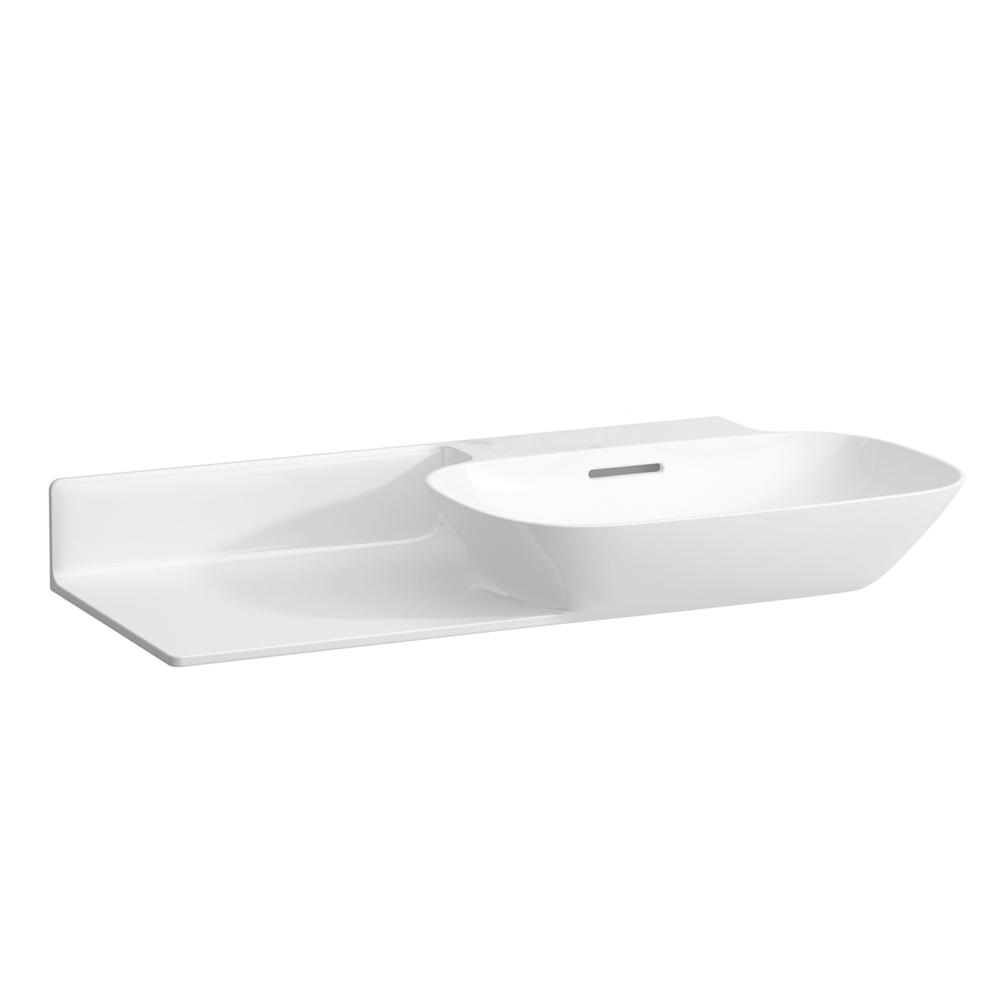Laufen INO lavabo, sans trou pour robinetterie, avec trop-plein ...