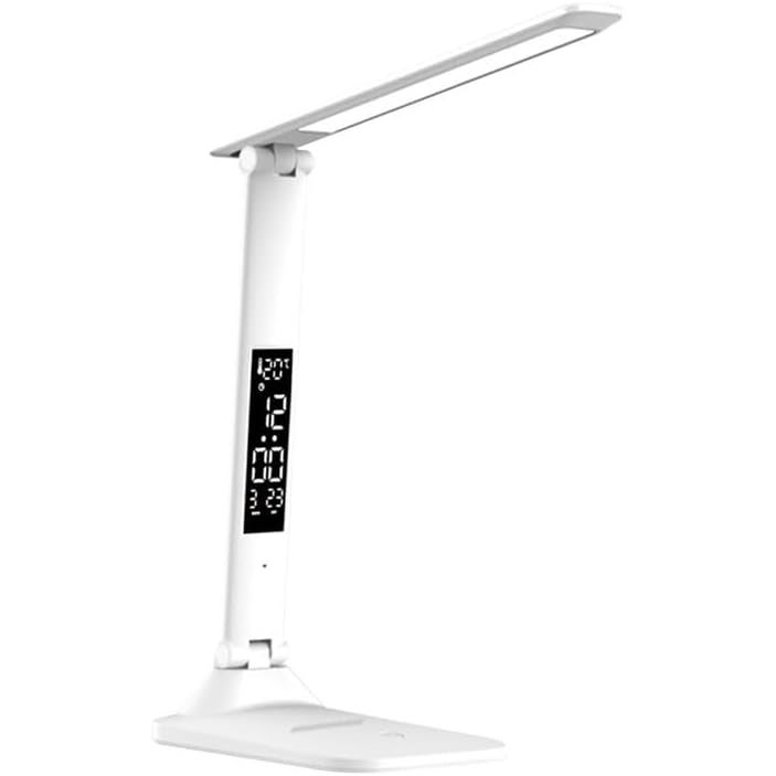 Lampe de bureau TIMES avec affichage digital | Leroy Merlin
