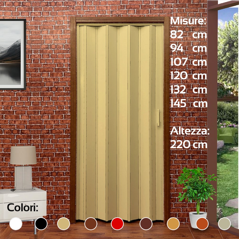 PORTE PLIANTE EN KIT DIY mod. Lorella 132x220H cm à découper et à ...