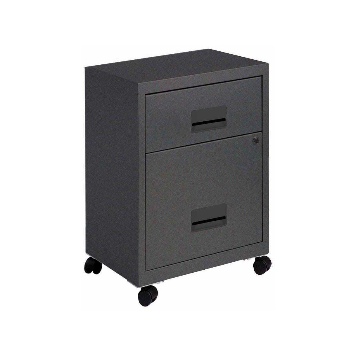 Caisson de rangement en acier 2 tiroirs anthracite Pierre Henry | Leroy ...