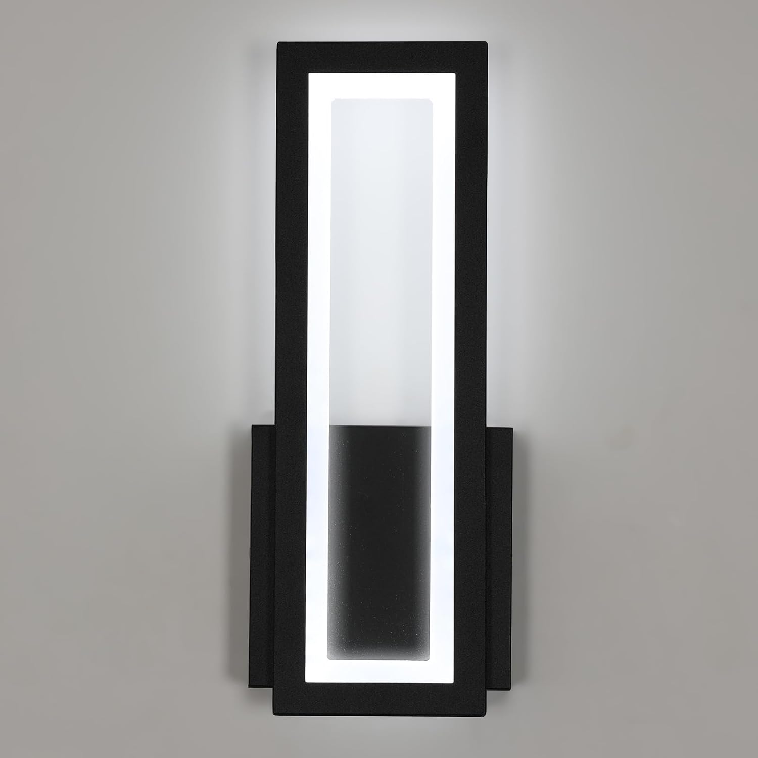 Aplique LED de pared para interior, moderno aplique acrílico negro de ...