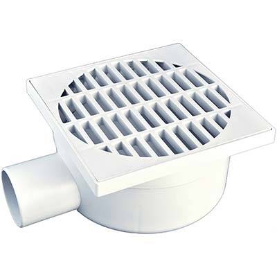 REGARD DE SIPHON 15 x 15 x h.7 cm - Ø sortie latérale 50 mm | Leroy Merlin