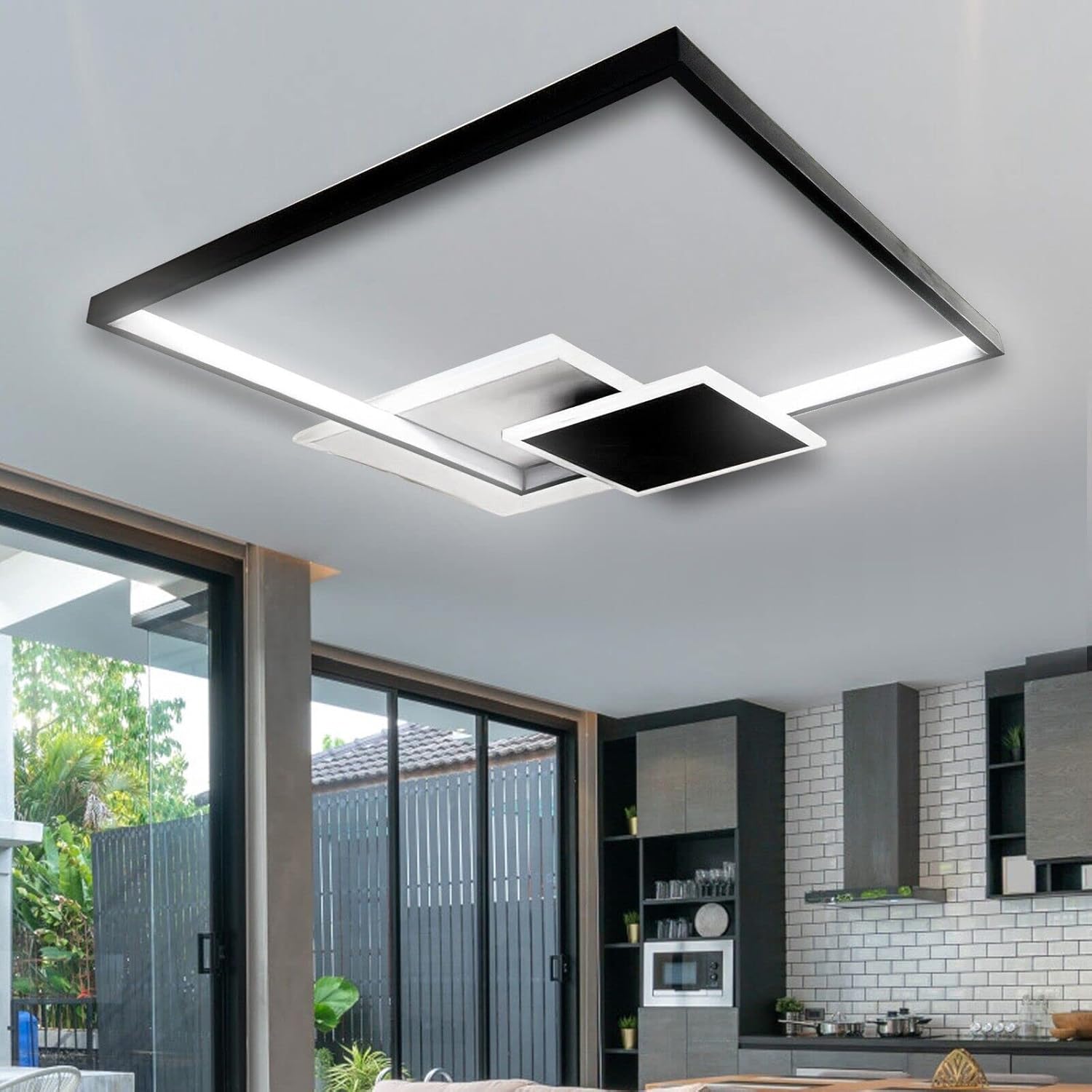 Maka Plafoniera Led Soffitto 43 Watt, Lampadario Soffitto Led, 220V ...