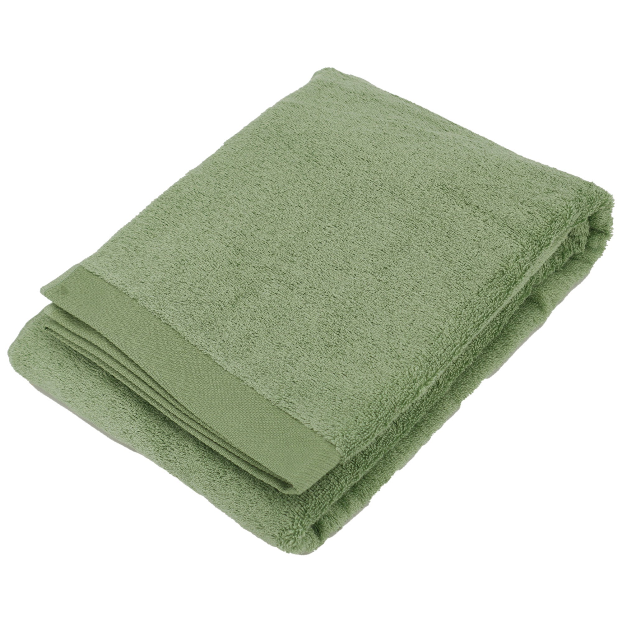 Drap de bain 100x150 cm coton peigné ALBA céladon | Leroy Merlin